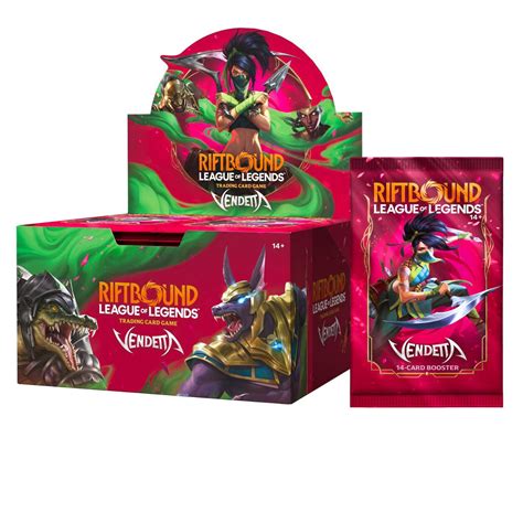 Riftbound League Of Legends Trading Card Game Vendetta Booster Disp