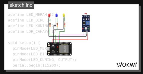Ica Wahyu Diana 202010370311220 TUGAS PIRDAS 6J Wokwi ESP32 STM32 Arduino Simulator