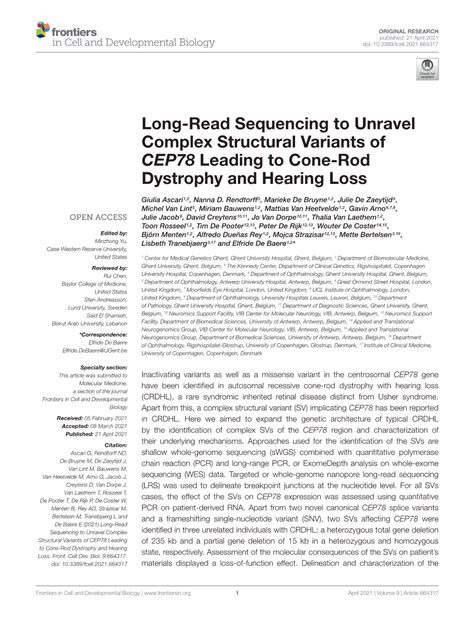 long read sequencing to unravel complex structural variants of cep78