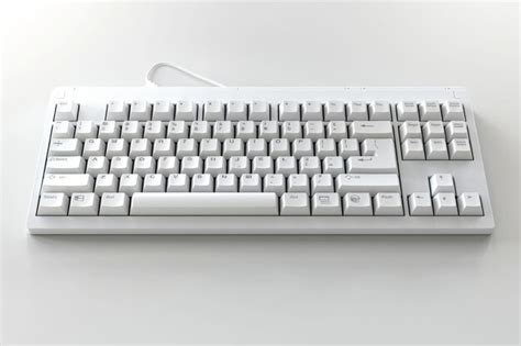 Premium Photo Sleek Modern Keyboard Design Isolated On White Background