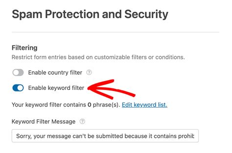 Adding Spam Filters