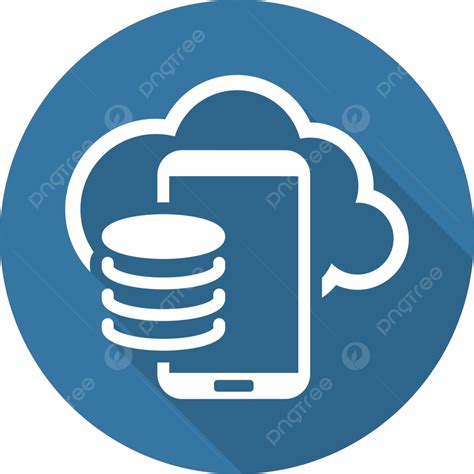 Cloud Storage Icon Flat Design Technology Sign Mobile Vector Technology Sign Mobile Png And