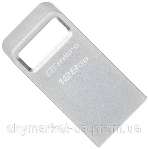Флешка Kingston 128 GB DataTraveler Micro USB 3.2 Metal (DTMC3G2/128GB ...