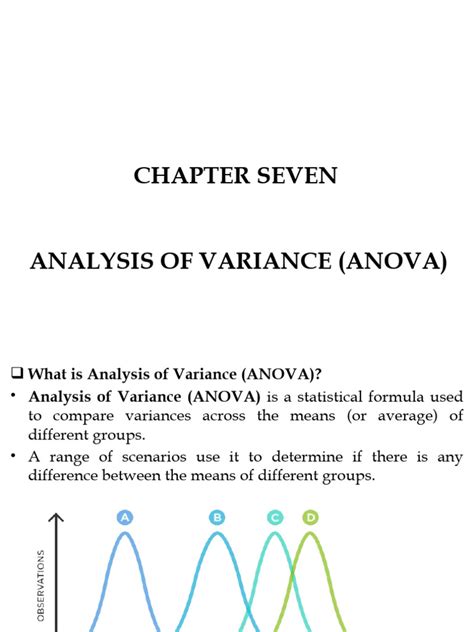 Anova Pdf Analysis Of Variance F Test