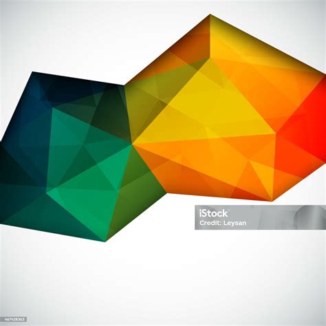 추상적임 바이브런트 기하 트라이엥글 작성 배경기술 0명에 대한 스톡 벡터 아트 및 기타 이미지 0명 2차 도형 3차원 형태 Istock