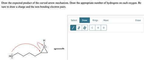 Solved Draw The Expected Product Of The Curved Arrow