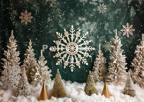 Avezano Winter Christmas Candy Town Photography Backdrop Designed By