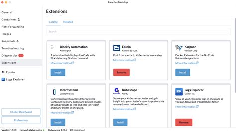 Extensions Rancher Desktop Docs
