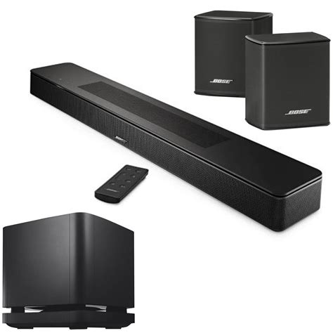 Bose Smart Soundbar 600 Module 500 10 Wireless Subwoofer In Black