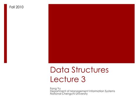 Ppt Data Structures Lecture 3 Powerpoint Presentation Free Download Id3457419