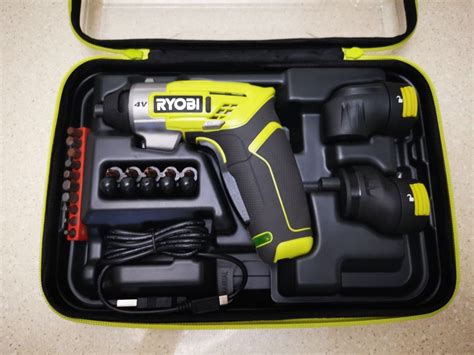 Ryobi Cordless Screwdriver With Angled Attachments Furniture And Home