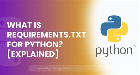 what is requirements txt for python [explained]