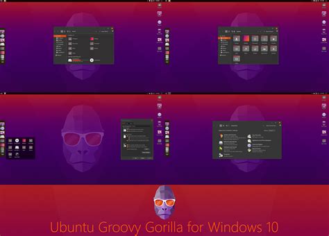 Ubuntu Groovy Gorilla Theme For Windows 10 By Protheme On Deviantart