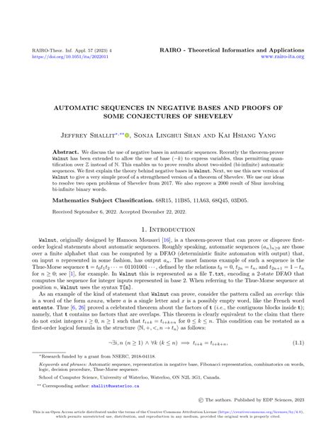 Pdf Automatic Sequences In Negative Bases And Proofs Of Some