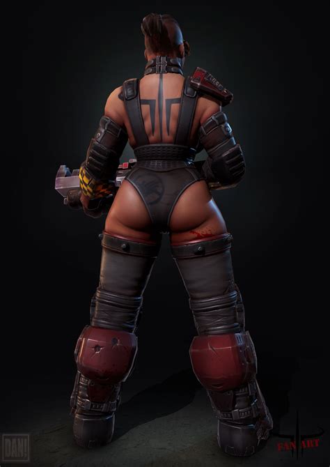 Rule 34 1girls 3d Armor Ass Back Tattoo Clothed Dan Pingston Dark Skinned Female Dark Skin Dat