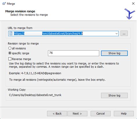 Tortoisesvn Branches Bugfixes Und Merging