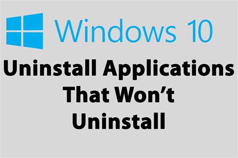 How To Force Uninstall A Program That Wont Uninstall Rayabaan