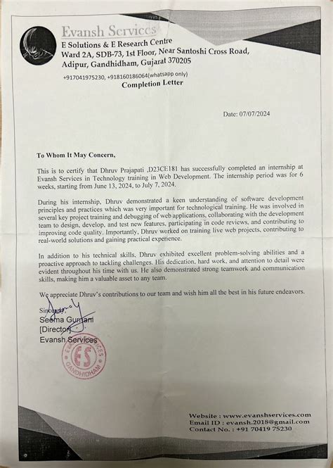 Dhruv Prajapati On Linkedin Internship Webdevelopment Softwaredevelopment Teamwork