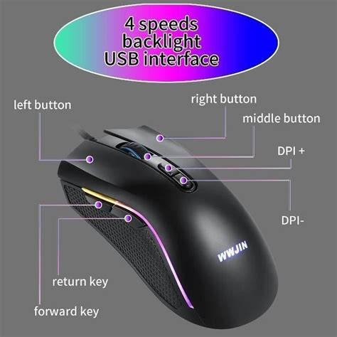[858] Wwjin T10 One Handed Gaming Mouse And Keyboard Combo Wired