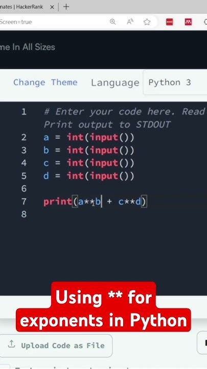 Python Exponents Power Operator Youtube