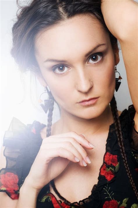 Ritratto Di Bella Ragazza Fotografia Stock Immagine Di Punk