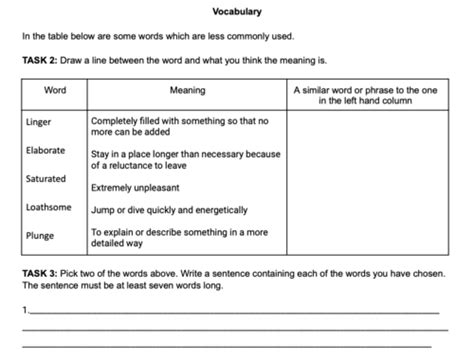 Ks3 Reading Comprehension Homework Booklets Teaching Resources