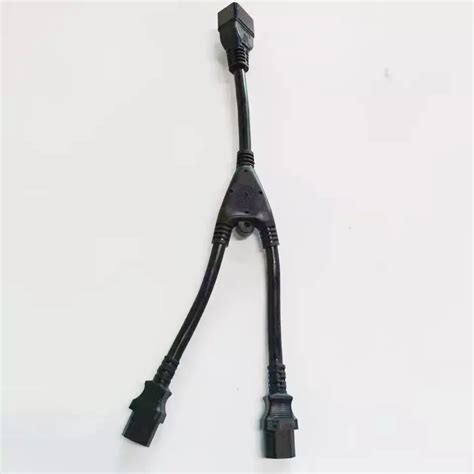 Male Iec C20 Splits To Two Iec C13 Power Cord Splitter C20 To 2 C13 Male Iec C20 Splits To Two Iec C13 Power Cord Splitter C20 To 2 C13