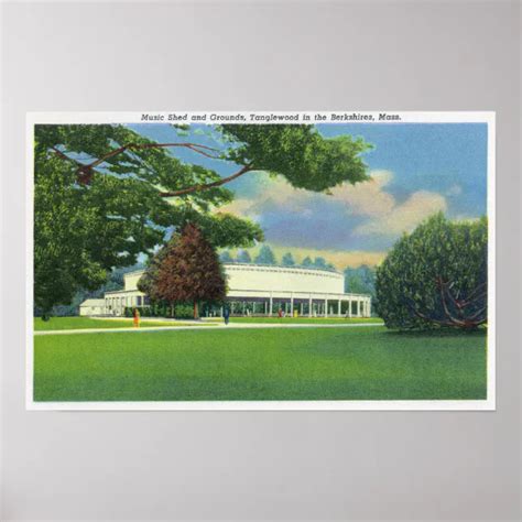 View Of The Tanglewood Music Shed And Grounds Poster Zazzle