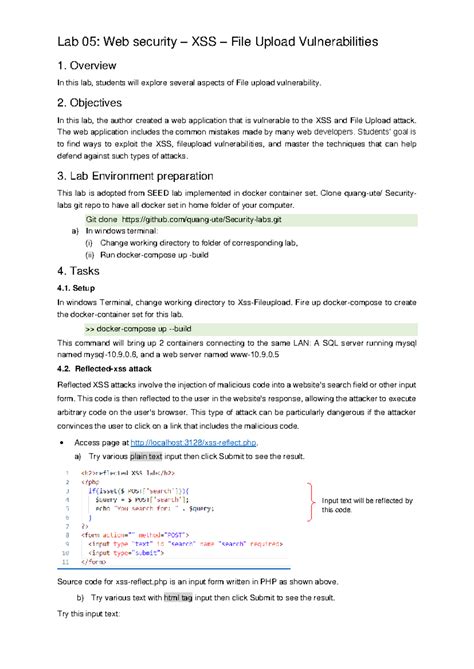 Lab Xss Fileupload Lab For Lab 0 5 Web Security Xss File