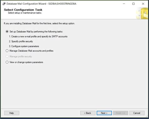 Setting Up Sql Server Database Mail Ssms Databases Spiceworks