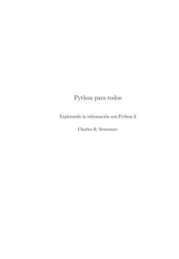 python para todos charles r severance free download borrow and