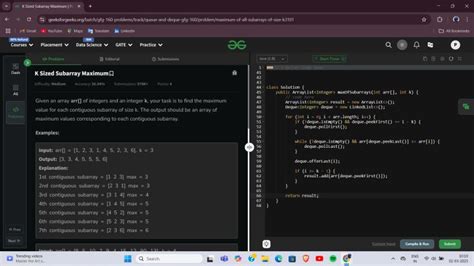Geekstreak2024 Gfg160 Geekstreak2024 Codingchallenge Slidingwindow