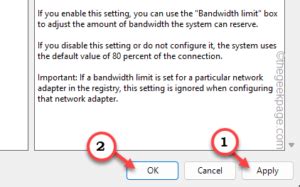 How To Change The Limit Reservable Bandwidth In Windows