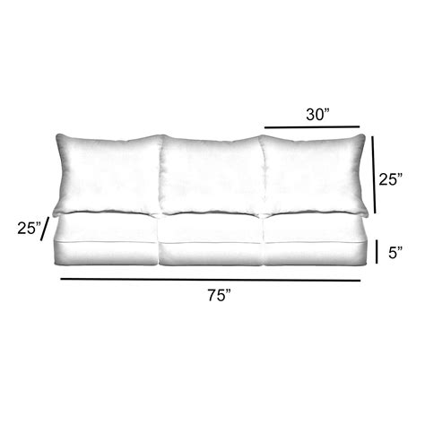 Sunbrella Sorra Home Outdoor Deep Seating Sofa Pillow And Cushion Set