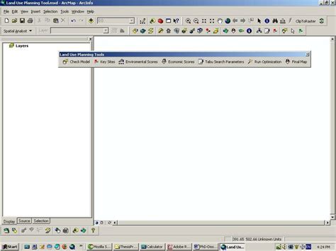 2 Land Use Planning Toolbar In Arcmap Download Scientific Diagram
