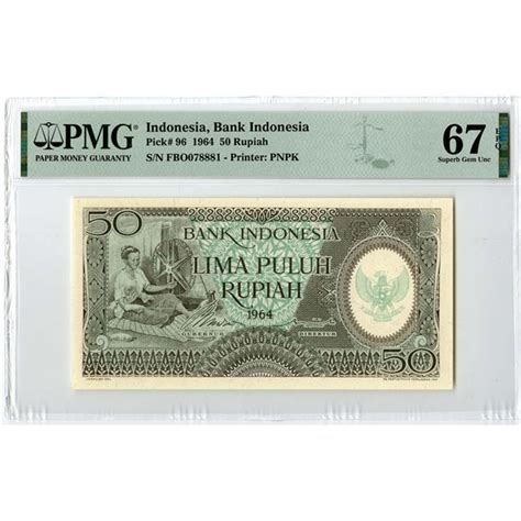 Bank Indonesia 1964 High Grade Issue Banknote