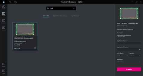 help connecting touchgfx gui with stm32f746 hardwa
