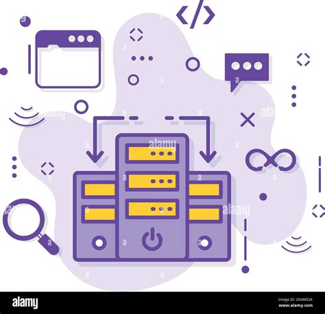 Peer To Peer Stock Illustration Slave Master Hdd Storage Server Concept Inter Linked Server Pc