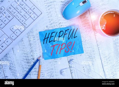 Handwriting Text Writing Helpful Tips Conceptual Photo Advices Given