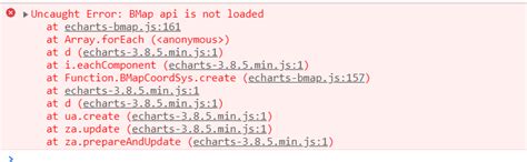 Use Echarts Map To Report An Error Uncaught Error BMap Api Is Not Loaded At Echarts Bmap Js