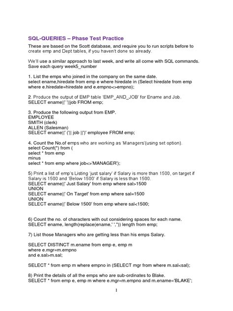 Tutorial Week 5 Sql Revision Pdf