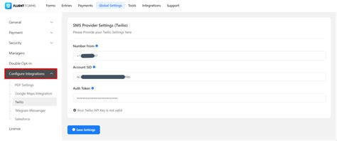 twilio integration sms notifications with wp fluent forms wordpress form builder plugin wp