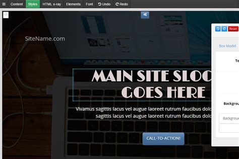 Bootstrap 3 Drag N Drop Blocks Creative Bootstrap Themes ~ Creative Market