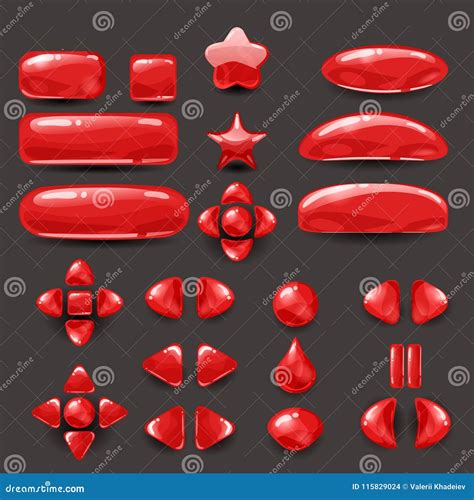 Set Game Ui Complete Green Menu Of Graphical User Interface Gui To