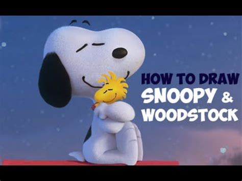 How To Draw Snoopy And Woodstock Hugging From The Peanuts Movie Artofit