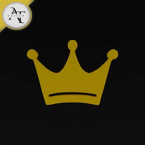 3d Printable Crown 2d Art By At Design