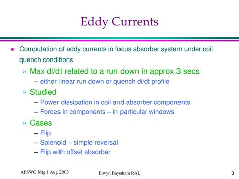 Ppt Eddy Current Summary Powerpoint Presentation Free Download Id