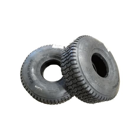 Two New 11x4 00 4 Carlstar Carlisle Turf Saver Tires 2 Ply Tl
