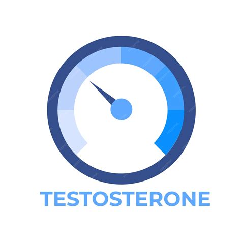 Premium Vector Testosteron Level Meter Vector Illustration