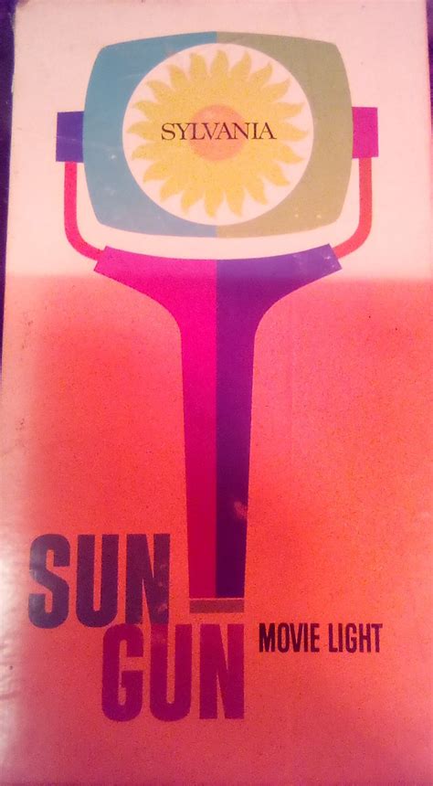 Vintage Sylvania Sun Gun Movie Light Model Sg 50 W Box Bracket